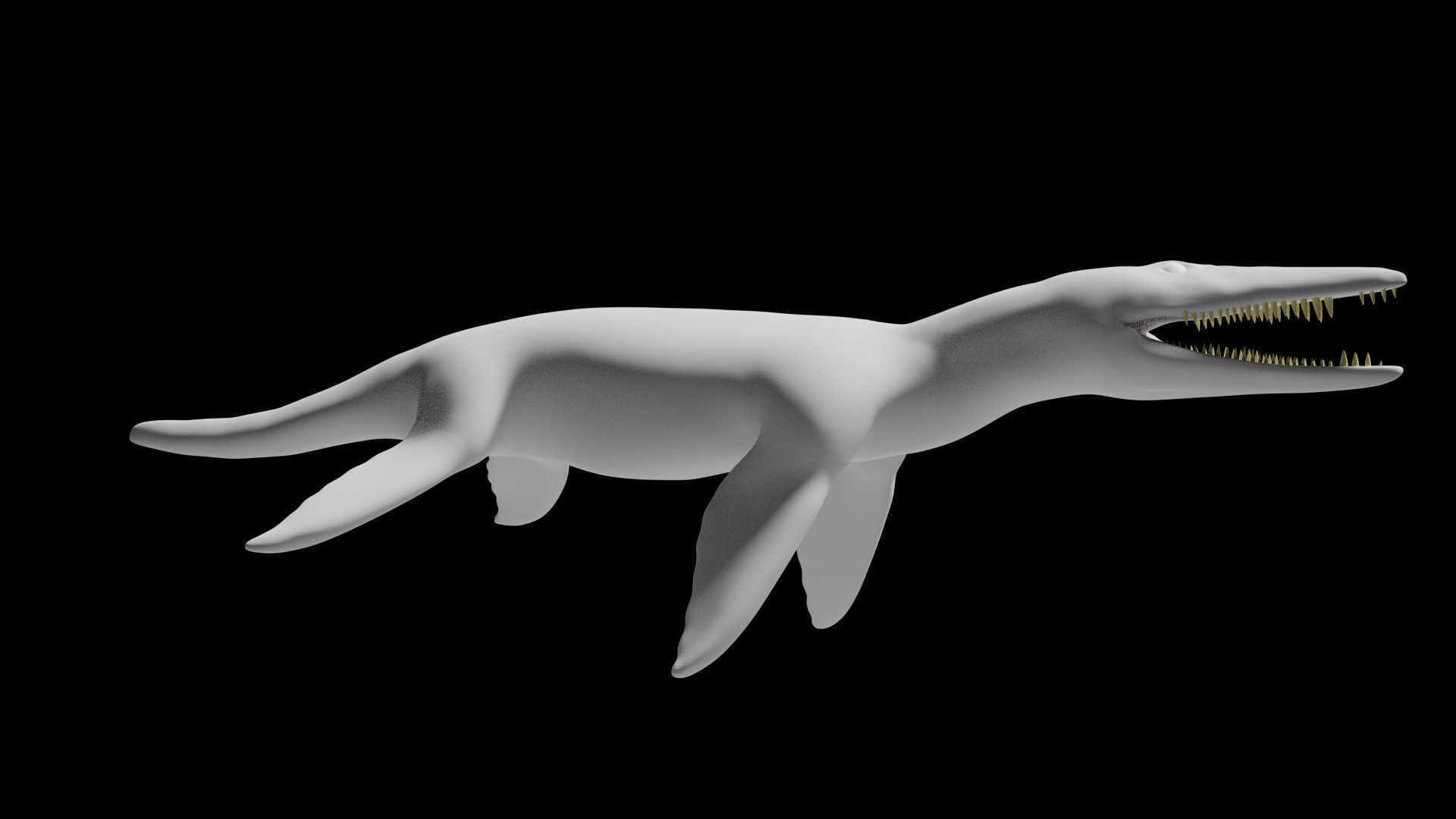 Kronosaurus Pliosaur 3D model 3D printable | CGTrader