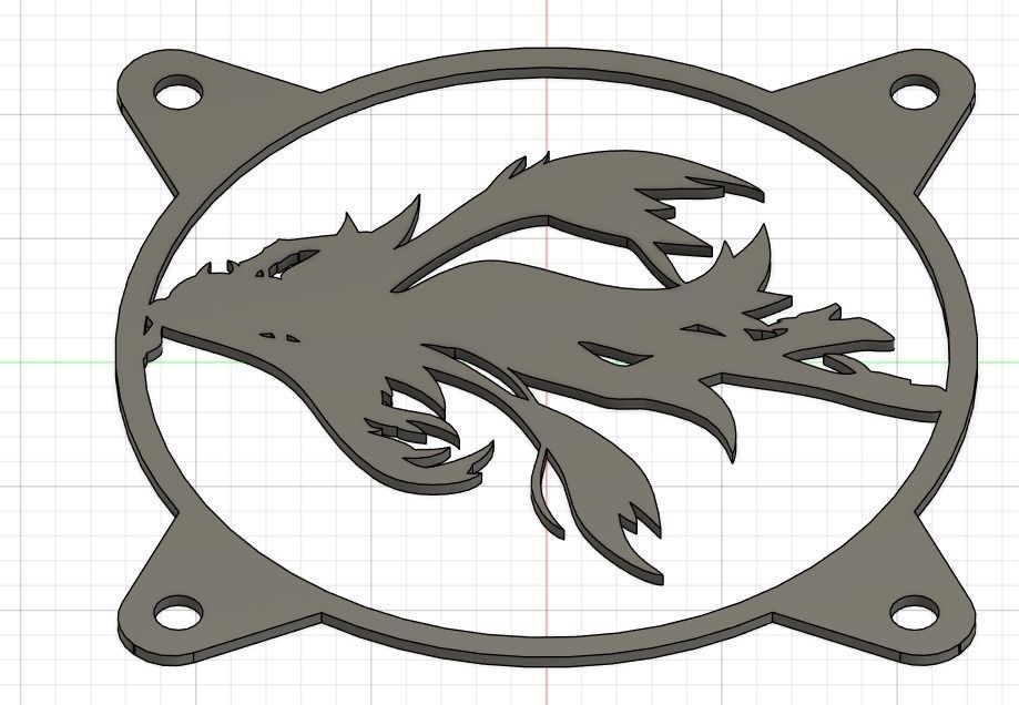 Genshin Impact Xianyun PC fan cover 3D model 3D printable | CGTrader