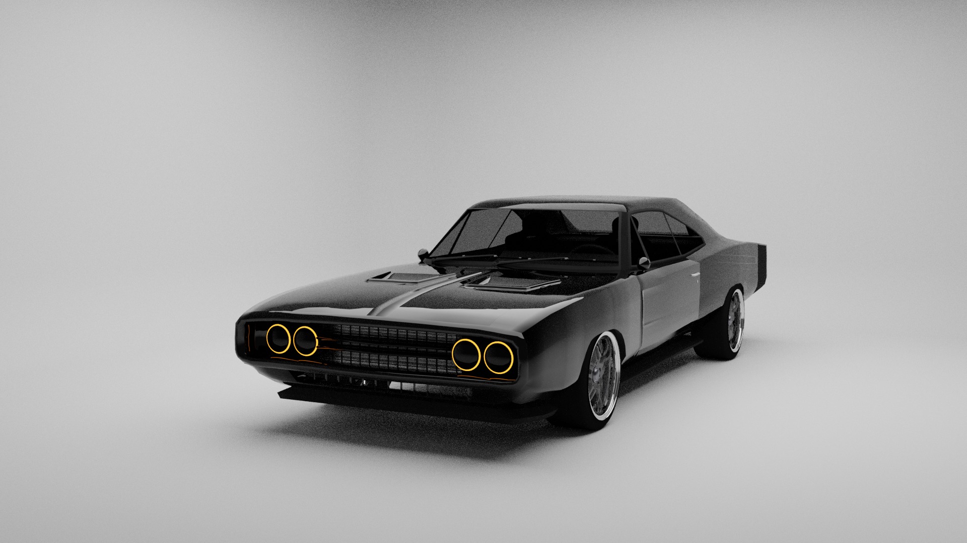 Dodge Charger Restomod 3D model | CGTrader