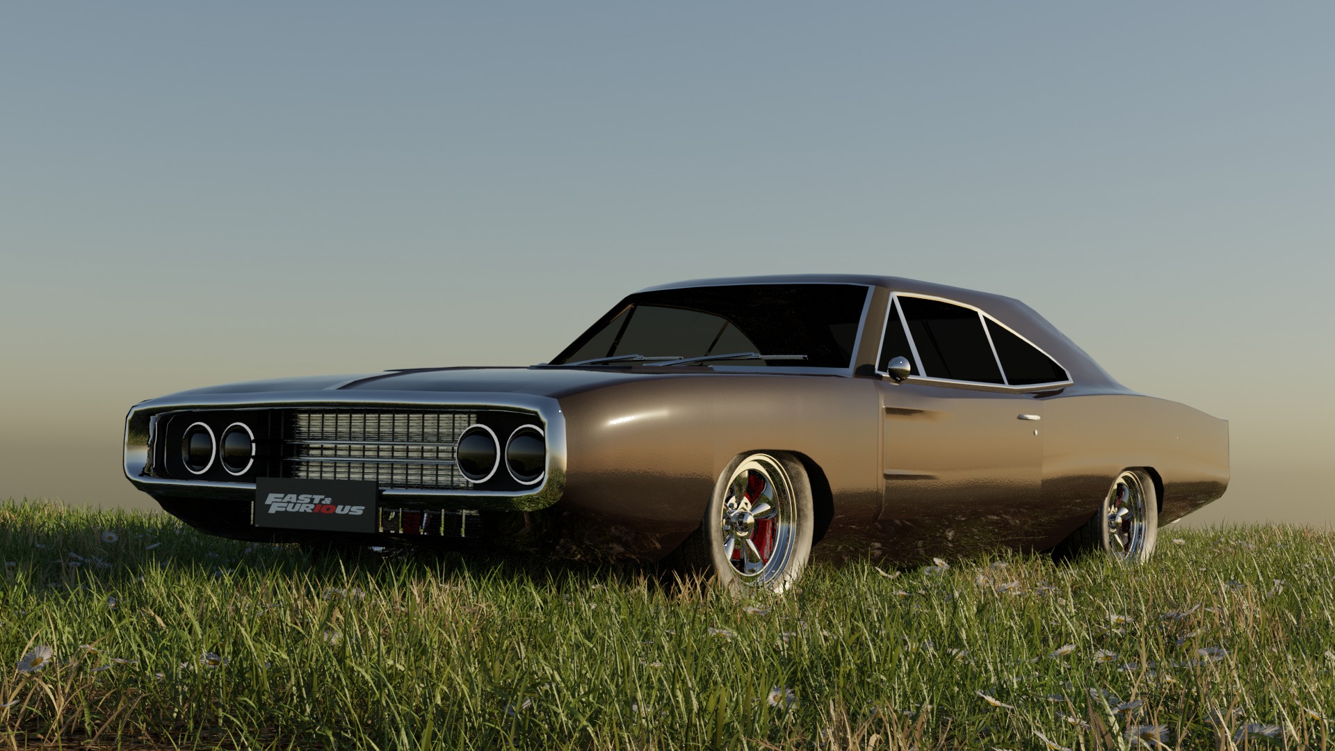 Dodge Charger Restomod 3D model | CGTrader