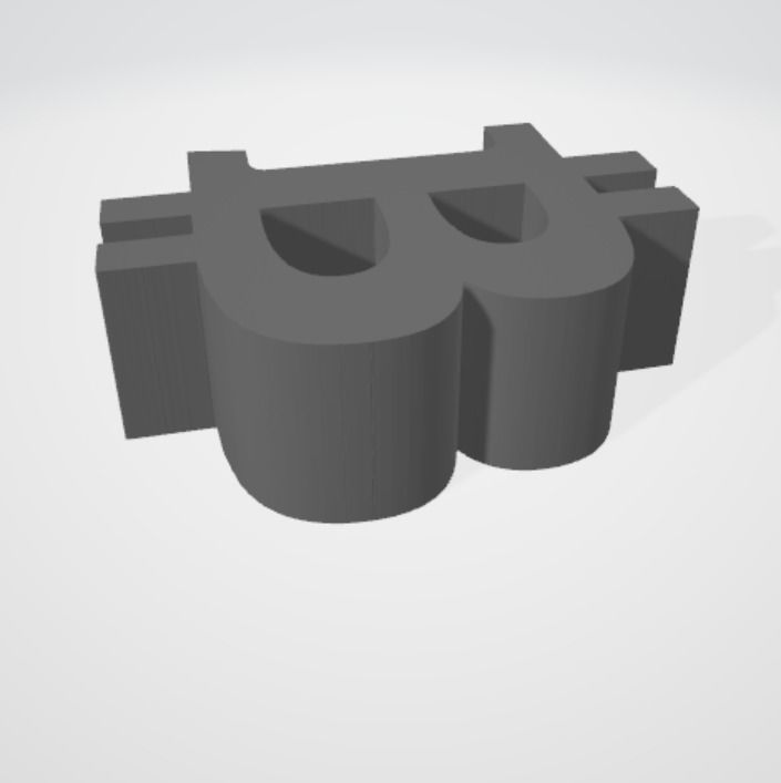 Bitcoin Btc Crypto monnai logo 3D 3D model 3D printable | CGTrader