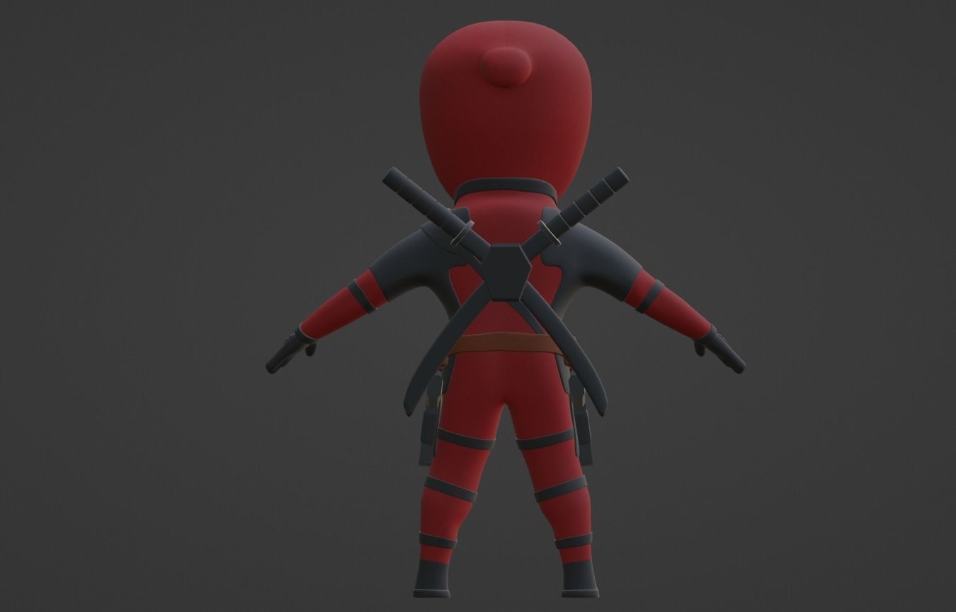 3D model Stylized Deadpool VR / AR / low-poly | CGTrader