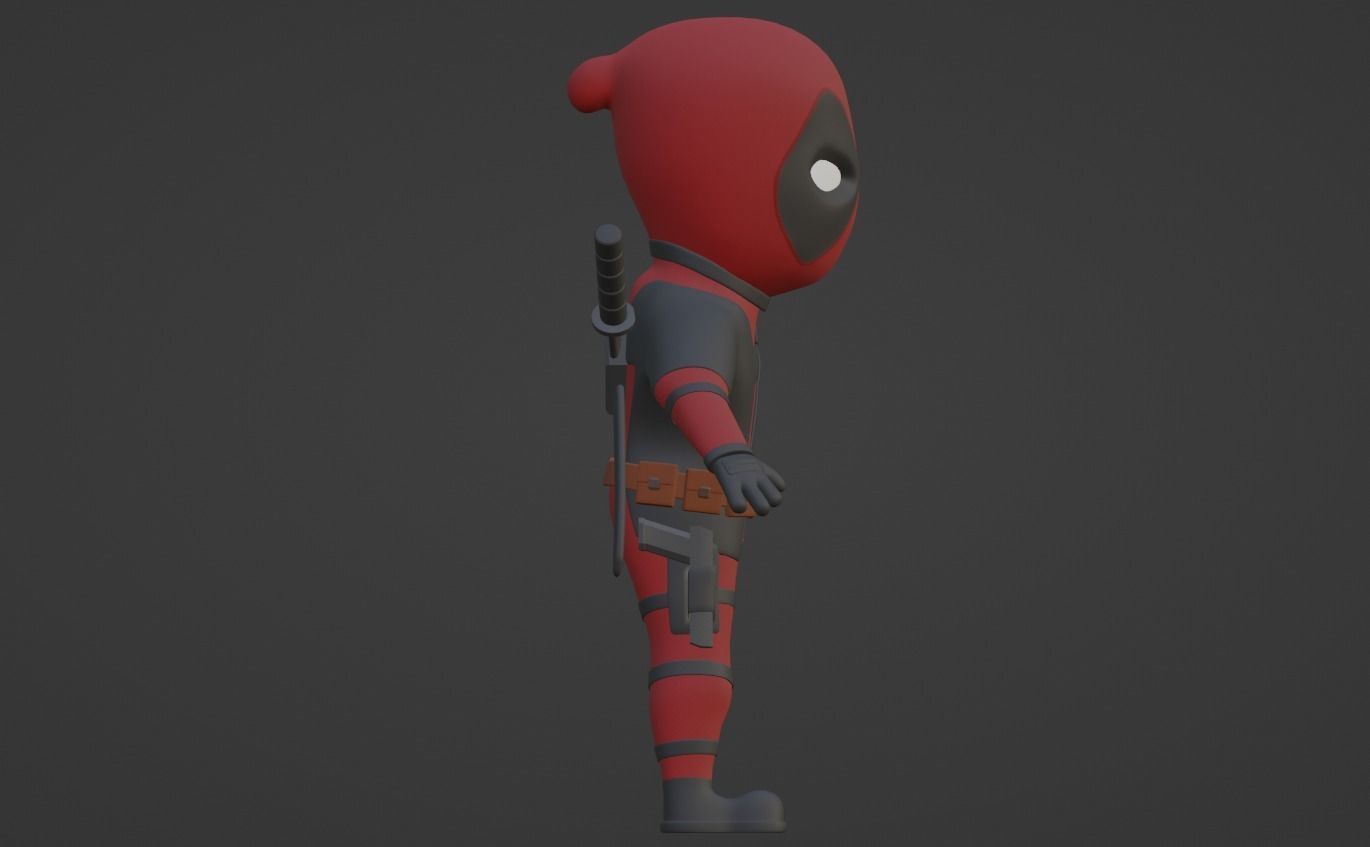3D model Stylized Deadpool VR / AR / low-poly | CGTrader