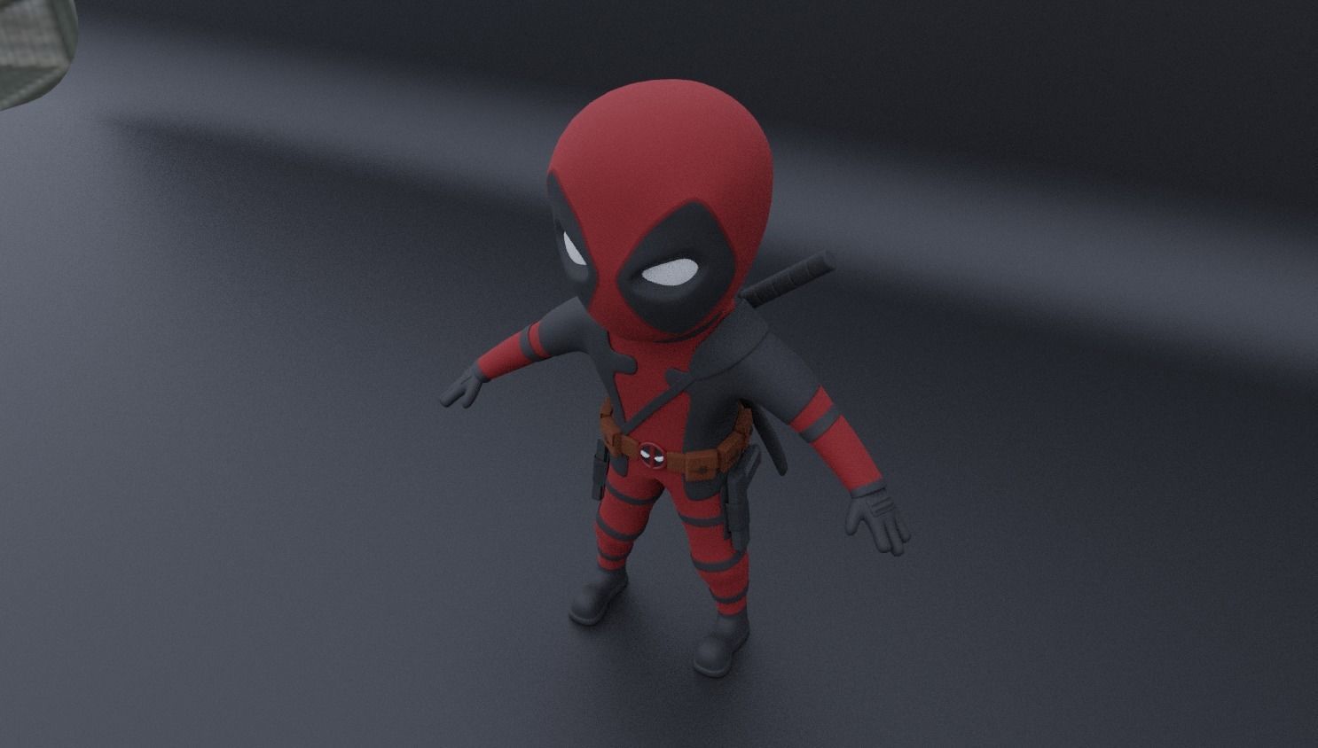 3D model Stylized Deadpool VR / AR / low-poly | CGTrader