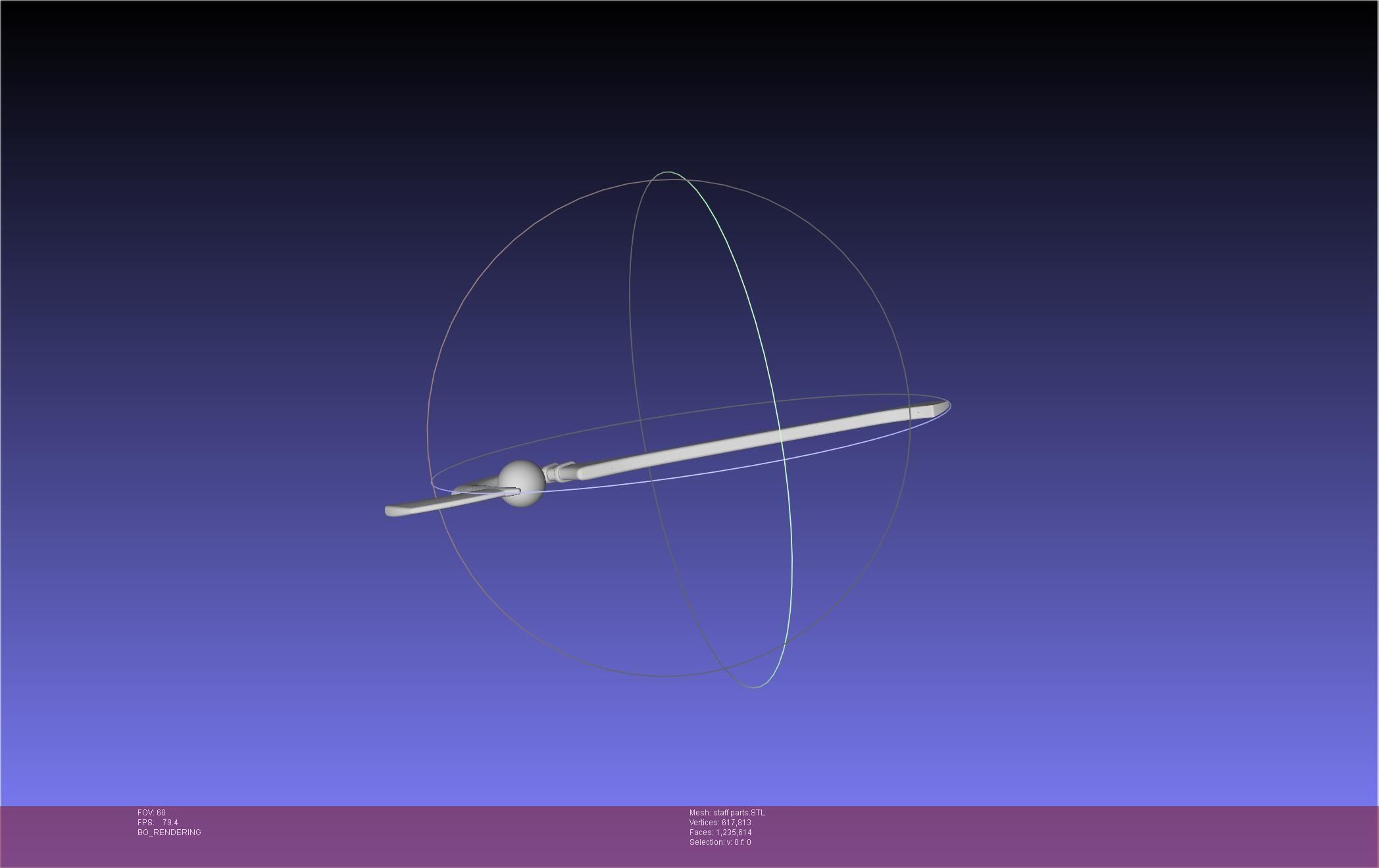 Konosuba Megumin Staff Printable Assembly 3D model 3D printable | CGTrader