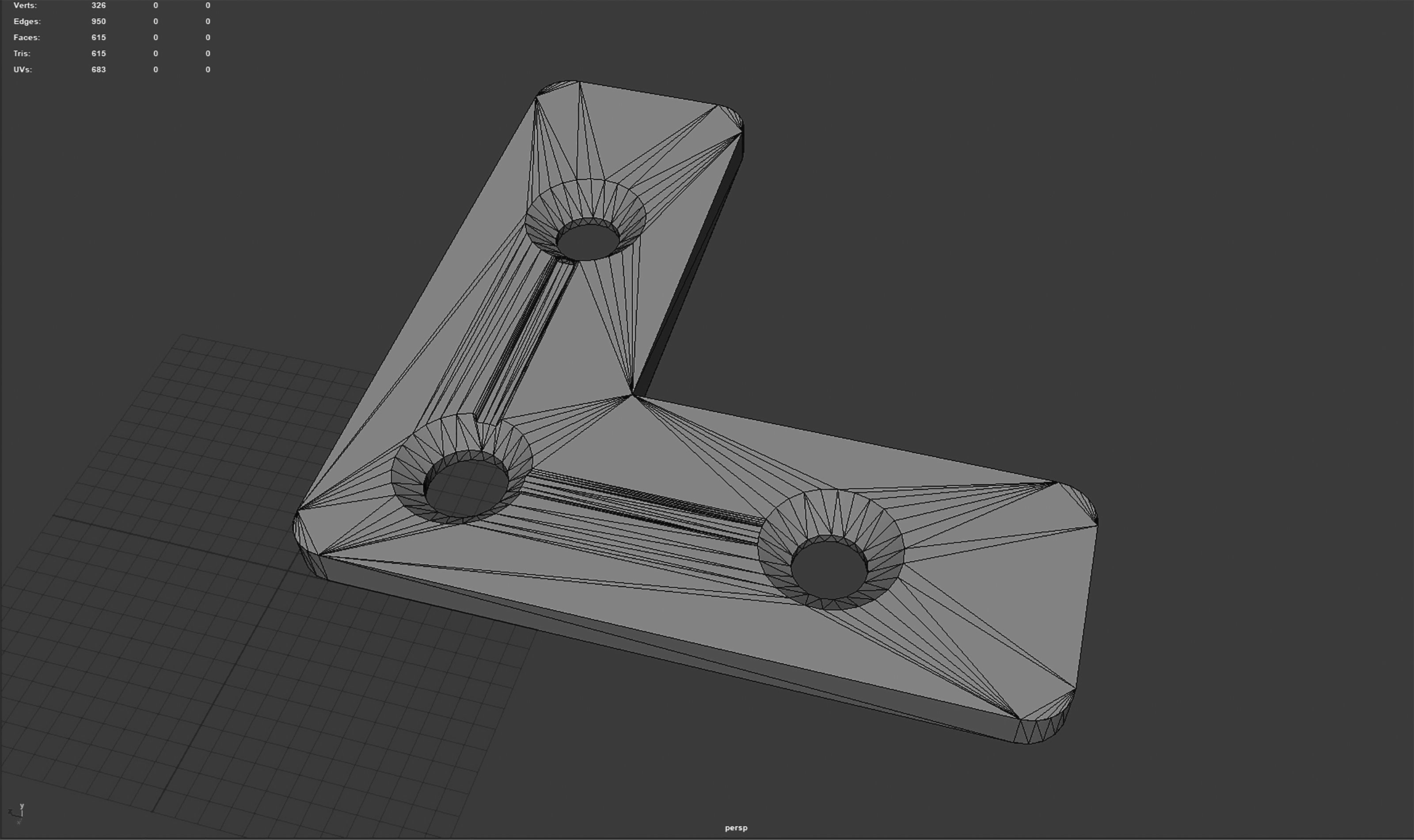 Flat L-shaped square 3D model 3D printable | CGTrader