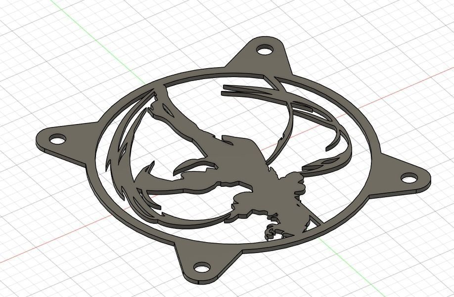 Genshin Impact Jean PC fan cover 3D model 3D printable | CGTrader