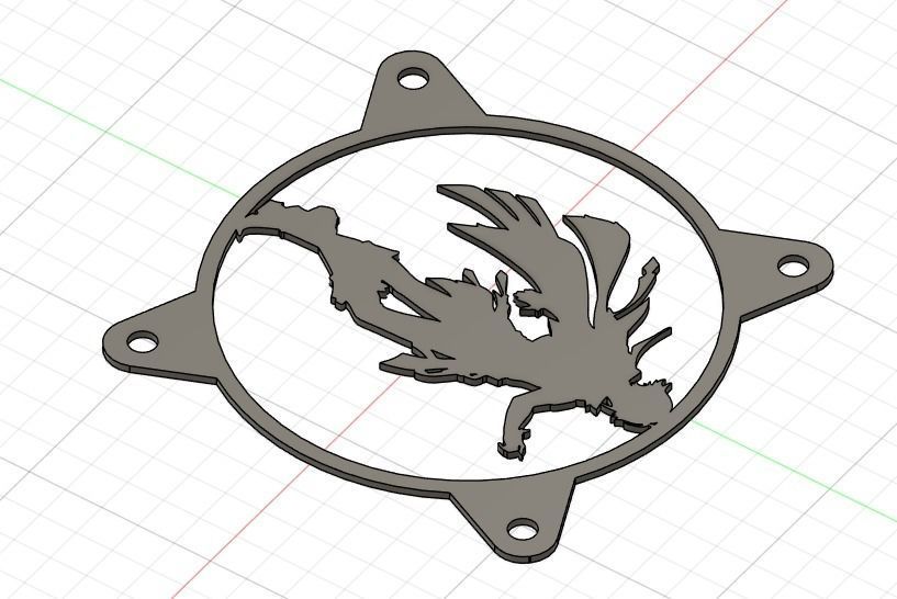 Genshin Impact Alhaitham PC fan cover 3D model 3D printable | CGTrader