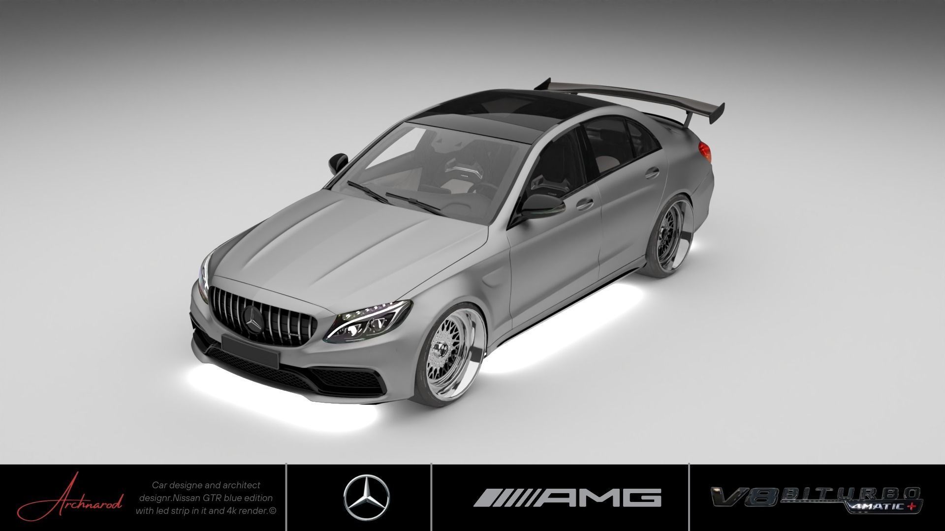 Mercedes-Benz C63 AMG 3D model animated | CGTrader