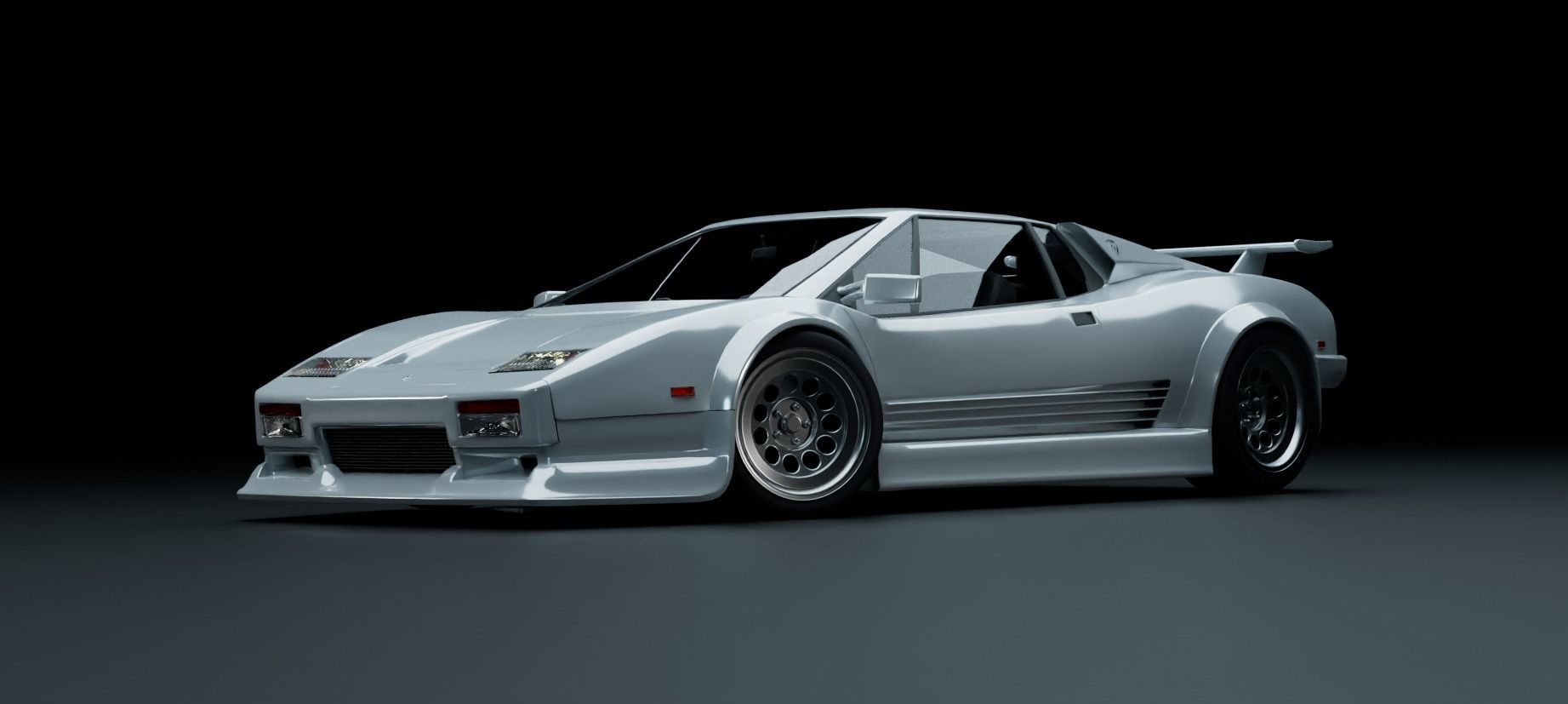 3D model 80s 90s generic facelifted supercar VR / AR / low-poly | CGTrader