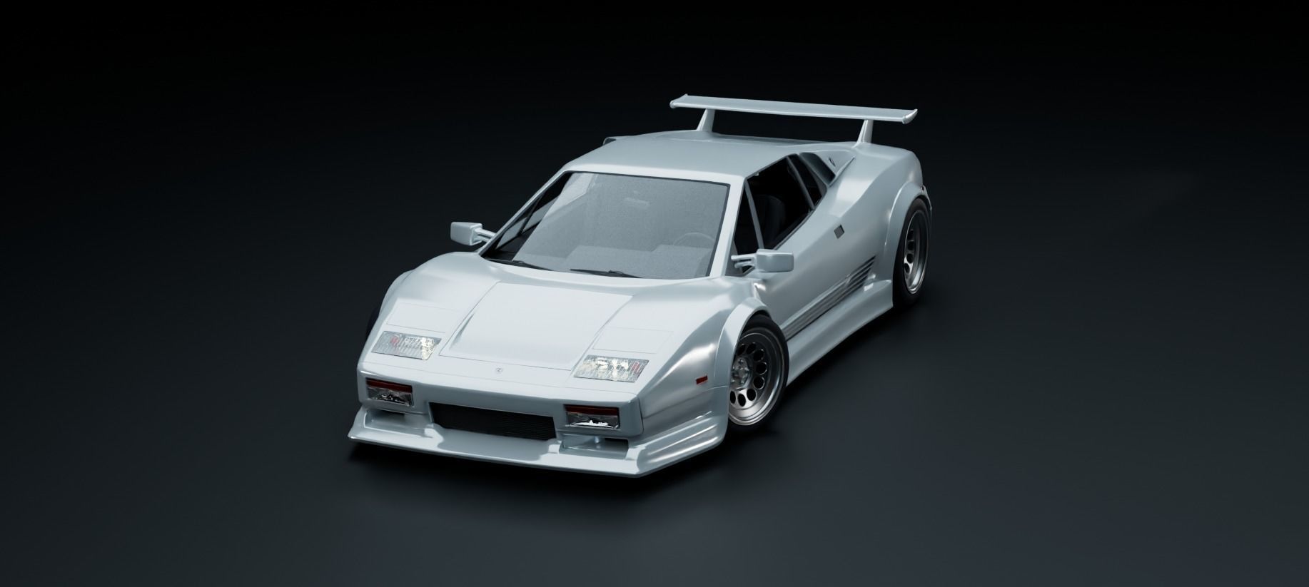 3D model 80s 90s generic facelifted supercar VR / AR / low-poly | CGTrader