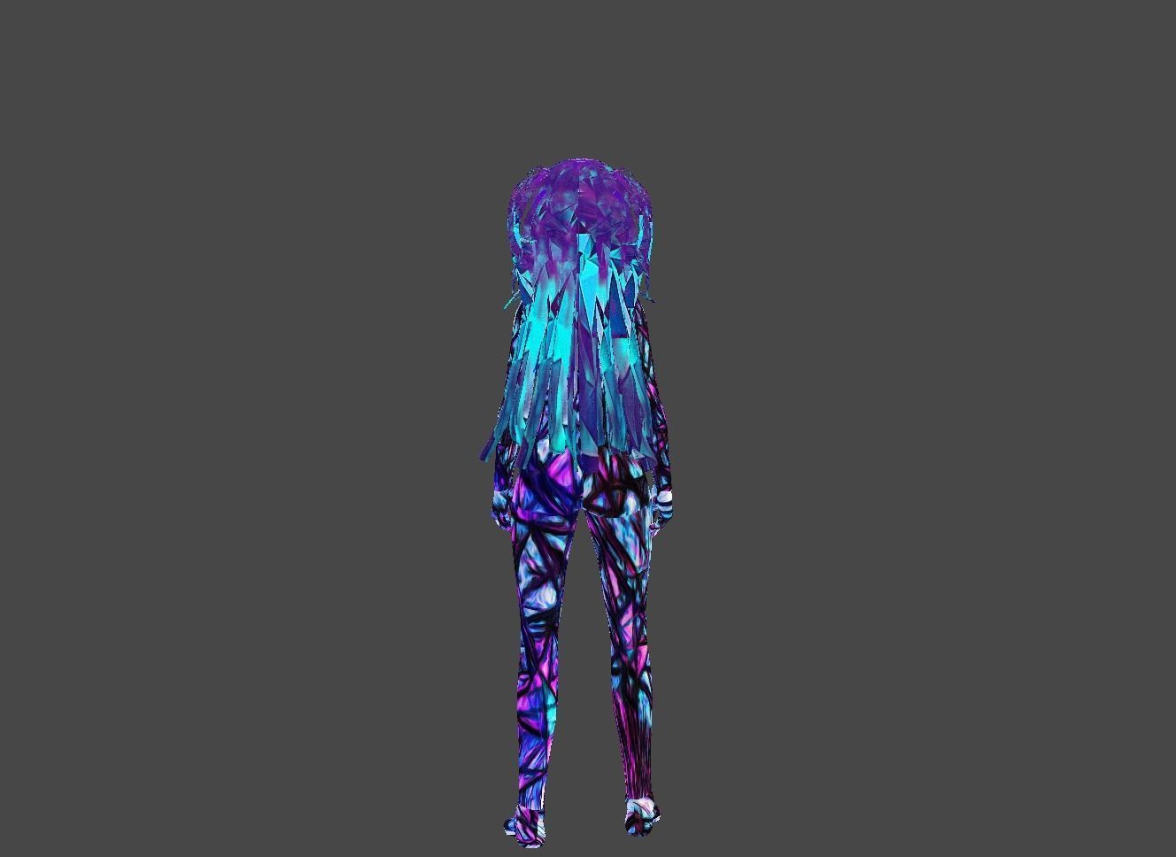 Vtuber Model Nina old school stly of PrototypXone free 3D model ...
