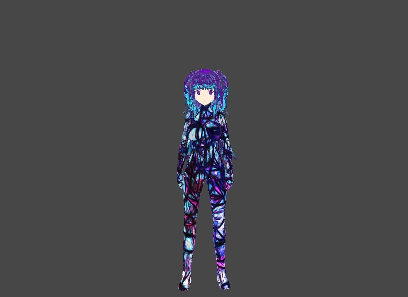 Vtuber Model Nina old school stly of PrototypXone free 3D model ...
