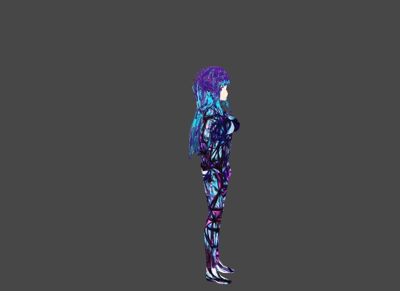 Vtuber Model Nina old school stly of PrototypXone free 3D model ...