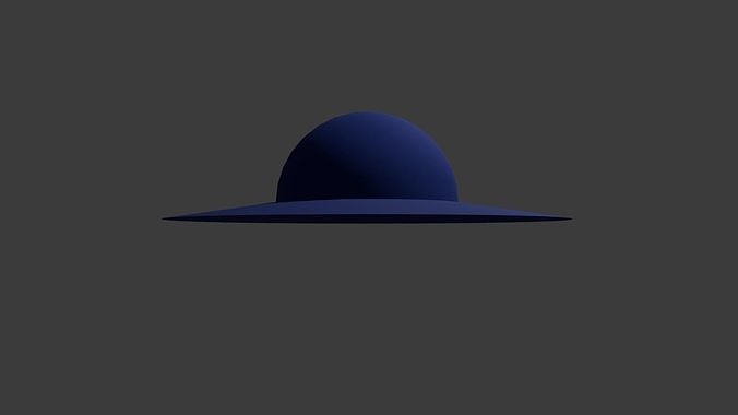 Blue Hat - Low Poly free 3D model | CGTrader