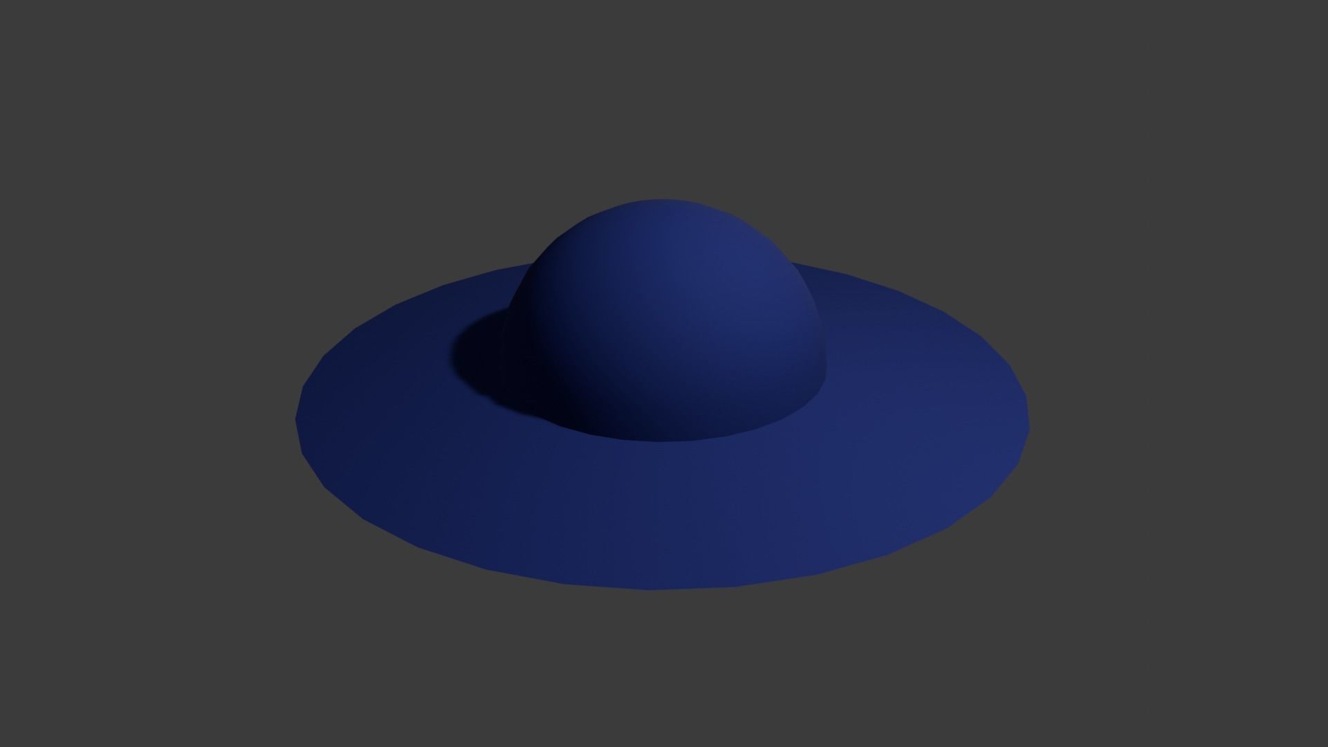 Blue Hat - Low Poly free 3D model | CGTrader