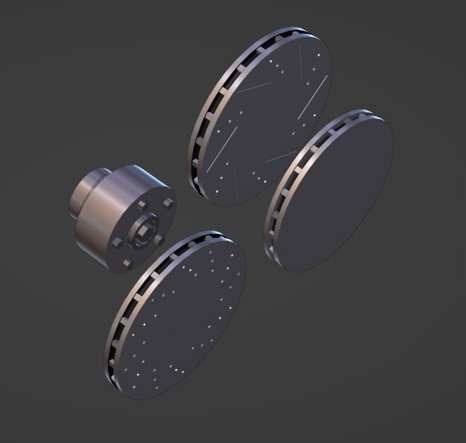 3D model Disk Brakes Pack VR / AR / low-poly | CGTrader