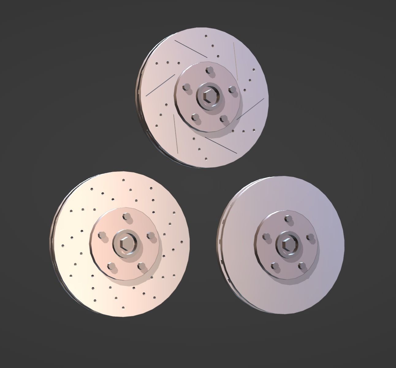 3D model Disk Brakes Pack VR / AR / low-poly | CGTrader