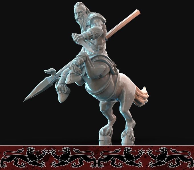 Centaur 3D Printed Artwork 3D model 3D printable | CGTrader