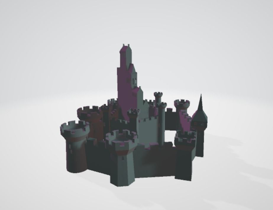 Big Castle 3D Printed Structure 3D model 3D printable | CGTrader