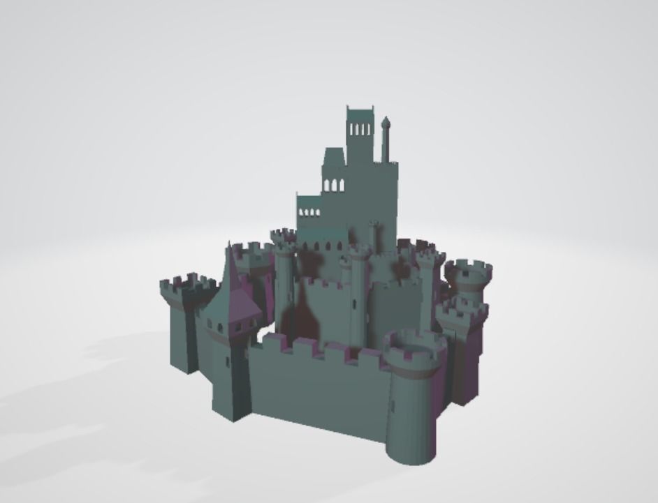 Big Castle 3D Printed Structure 3D model 3D printable | CGTrader