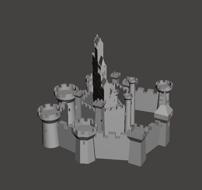 Big Castle 3D Printed Structure 3D model 3D printable | CGTrader