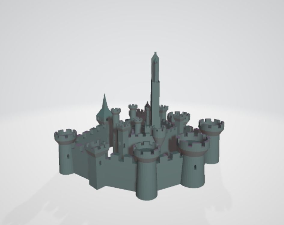 Big Castle 3D Printed Structure 3D model 3D printable | CGTrader
