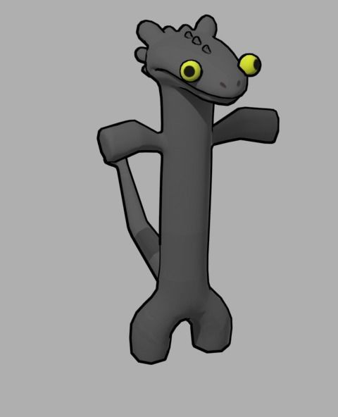 3D model Toothless Dance VR / AR / low-poly | CGTrader
