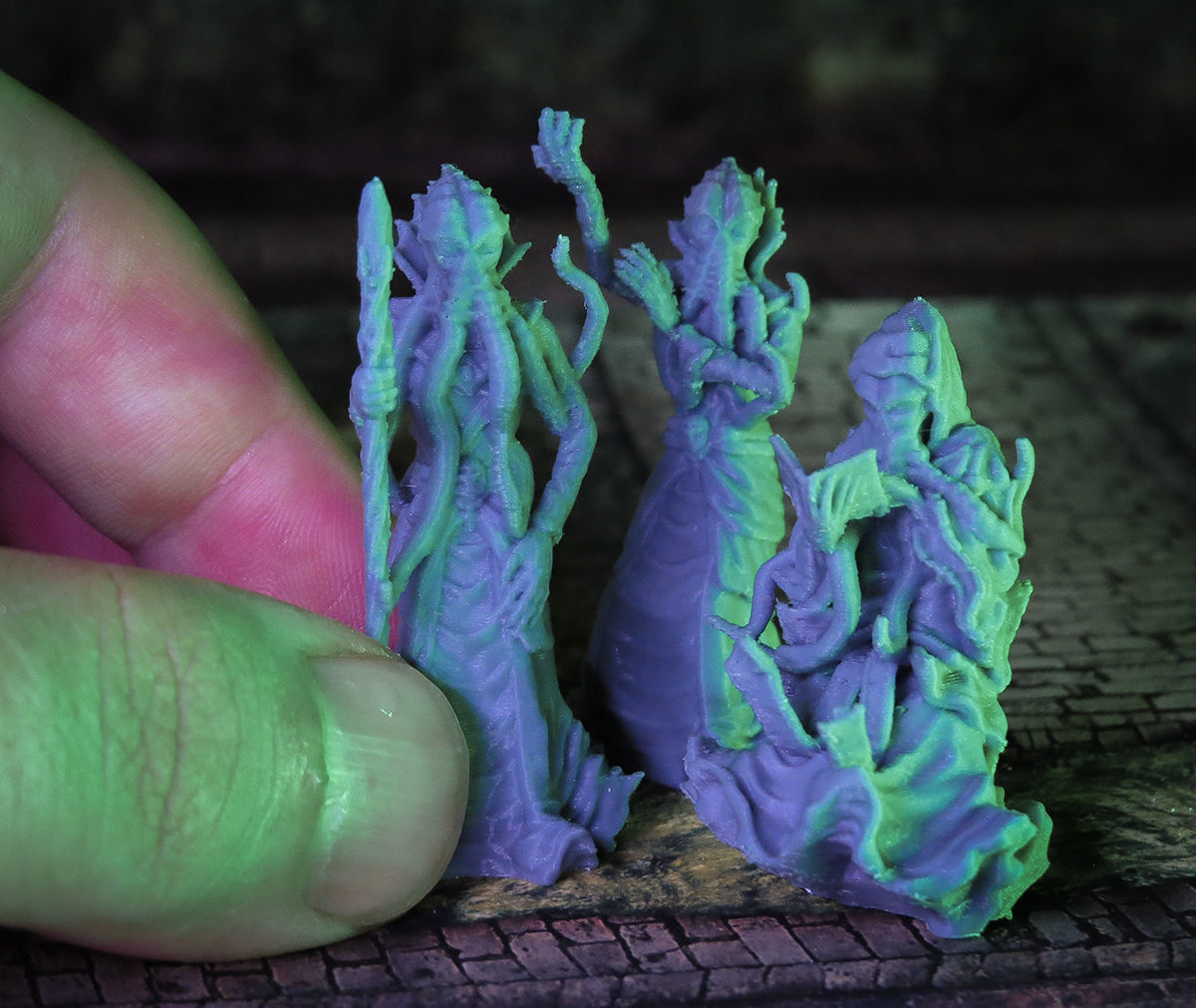 Miniatures Mind Flayers 3D Printed Figurines 3D model 3D printable ...