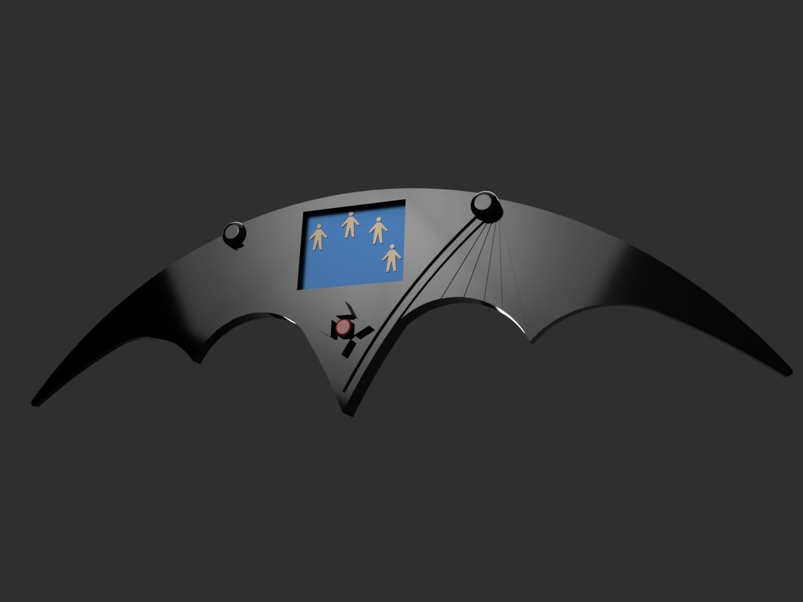 1992 Batman Returns Remote Batarang 3D model 3D printable | CGTrader