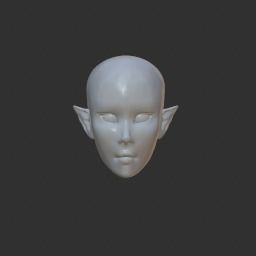 Elf face base free 3D model 3D printable | CGTrader