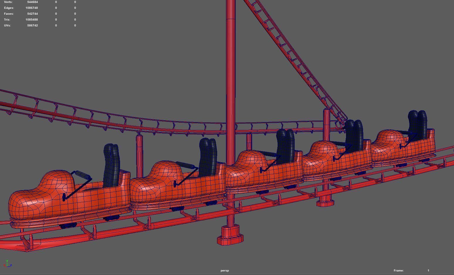 Roller Coaster 3D model | CGTrader
