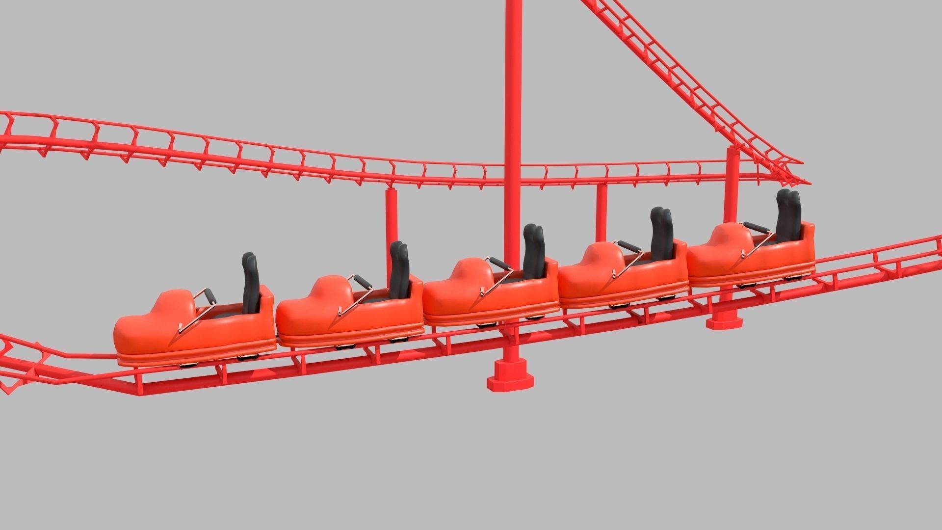 Roller Coaster 3D model | CGTrader