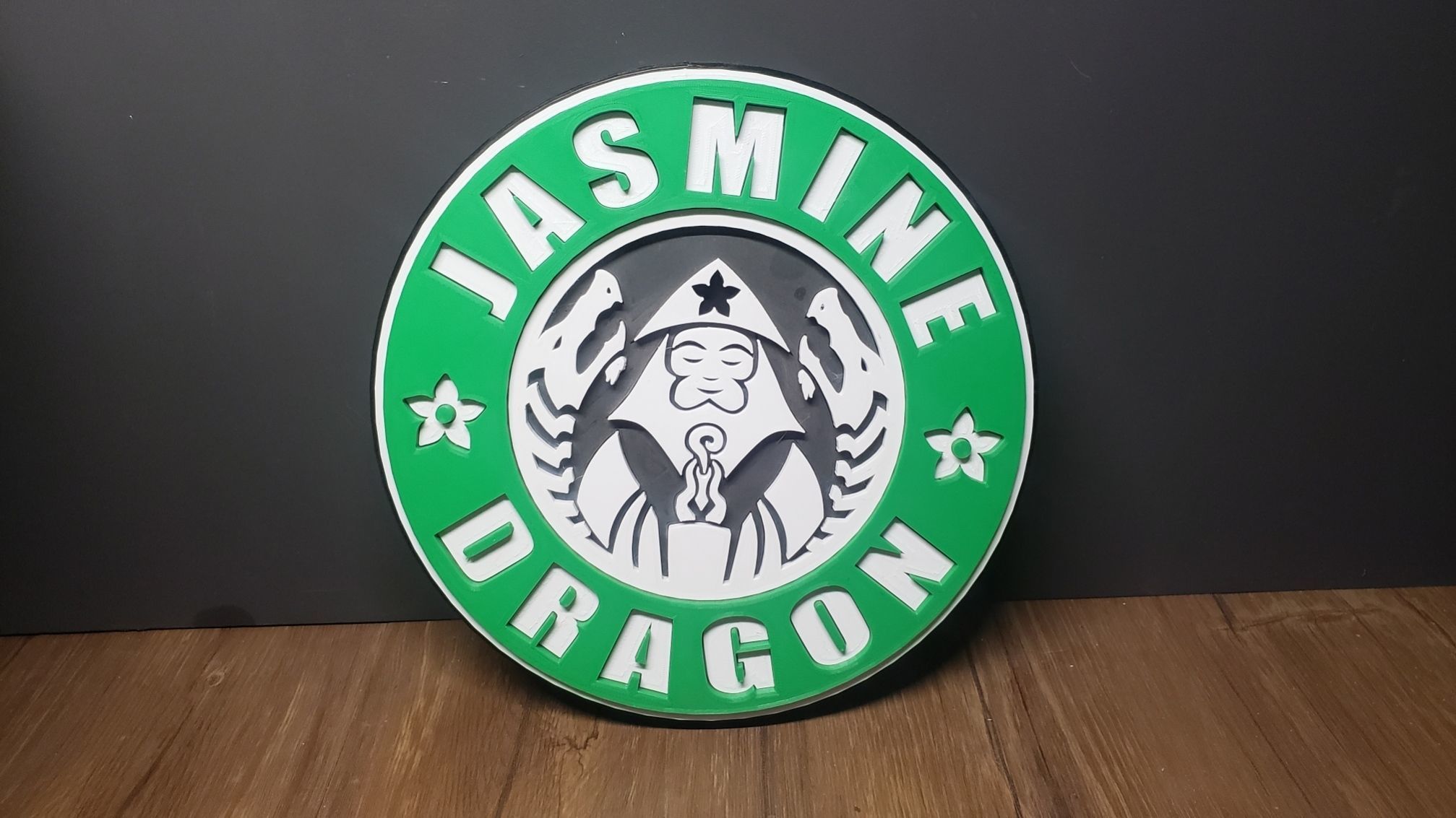 Avatar Uncle Iroh Jasmine Dragon Tea Starbucks Wall Sign 3D model 3D ...