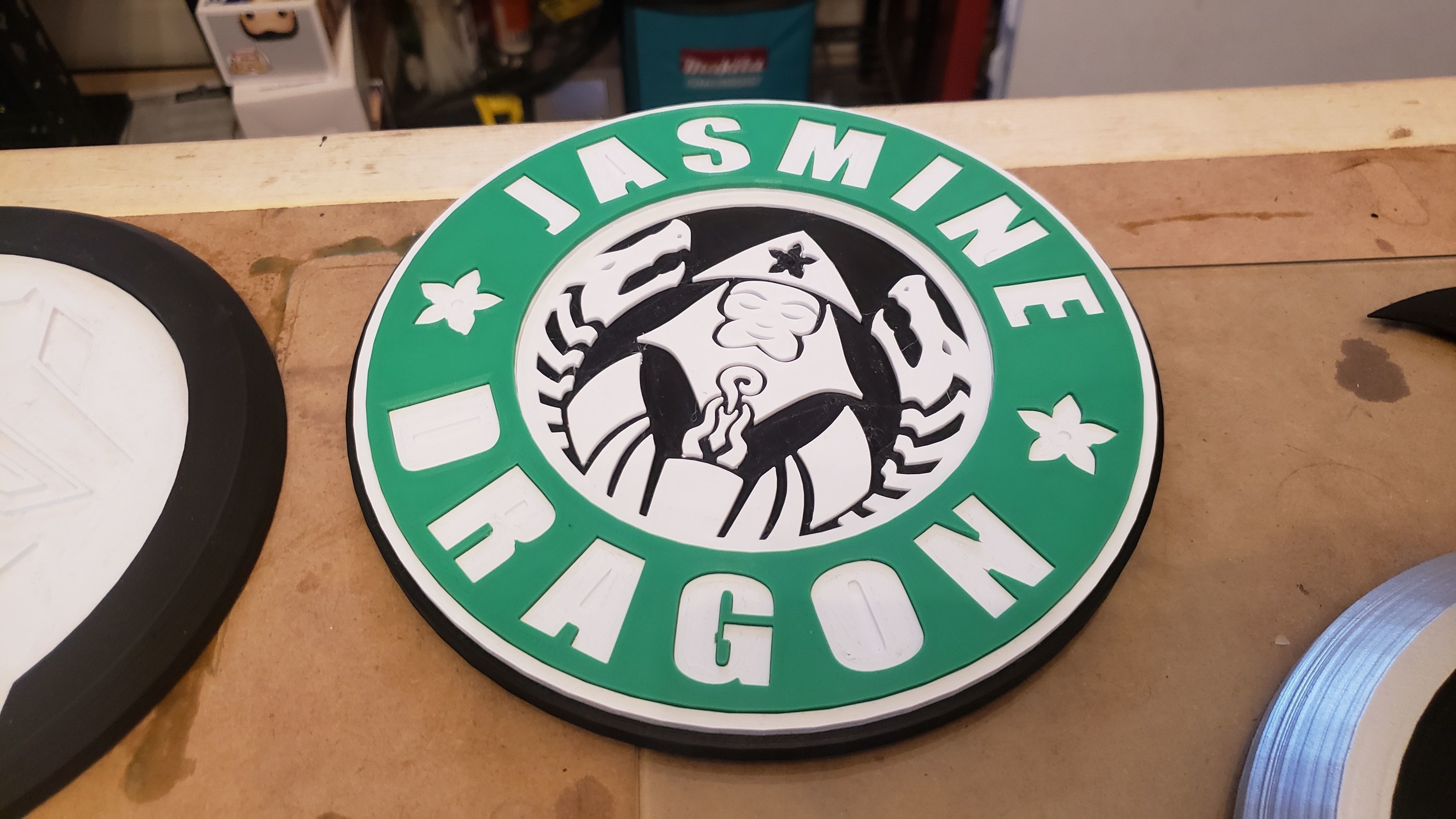 Avatar Uncle Iroh Jasmine Dragon Tea Starbucks Wall Sign 3D model 3D ...