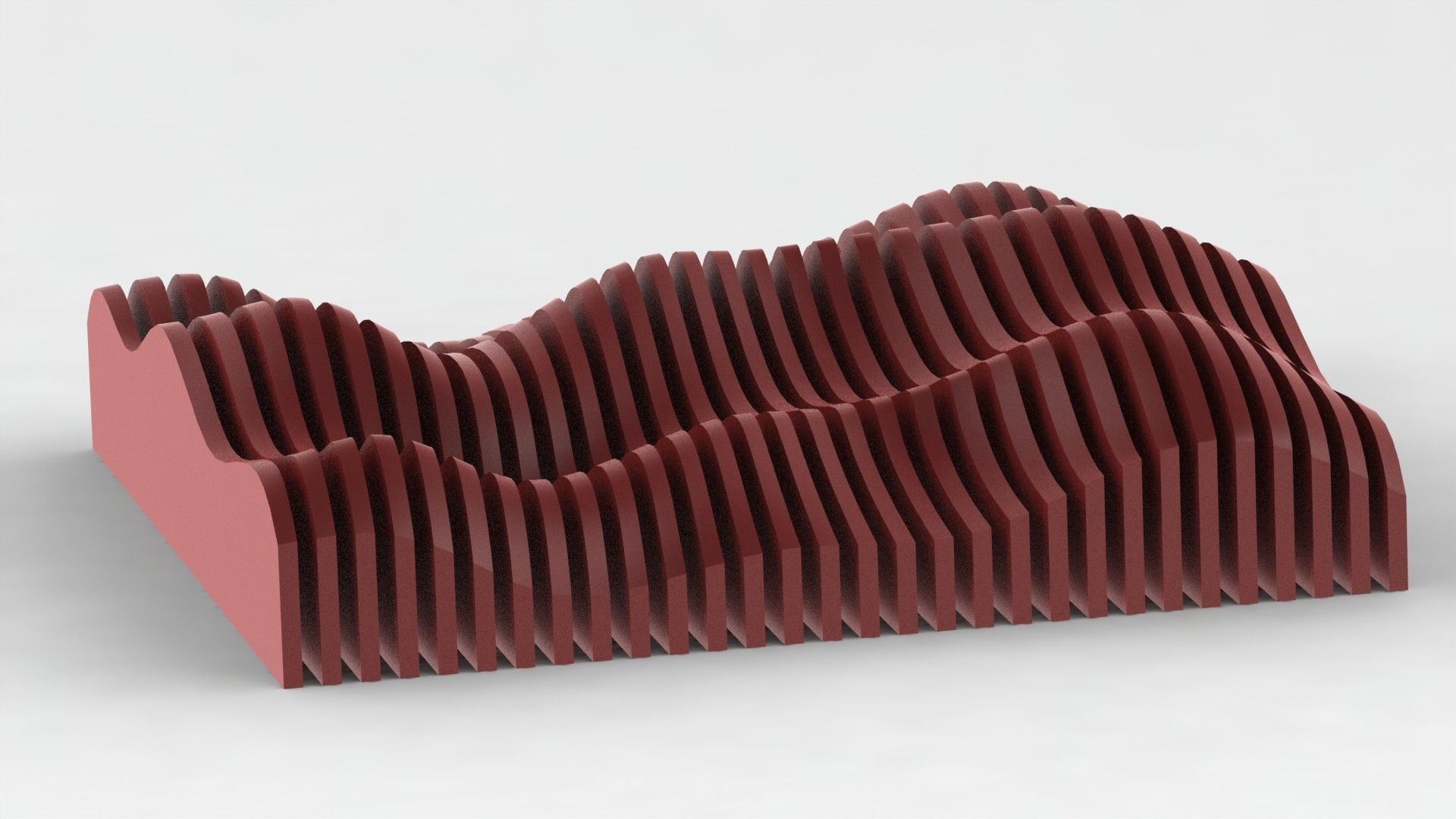 Decorative overlay wave 3D model 3D printable | CGTrader