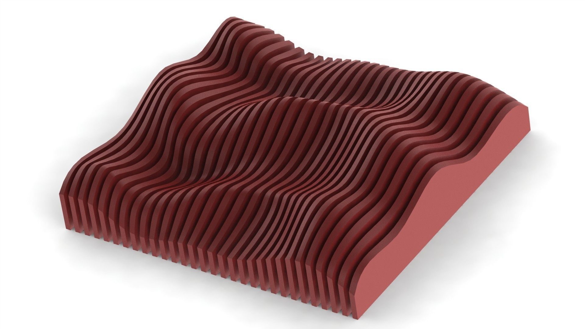 Decorative overlay wave 3D model 3D printable | CGTrader