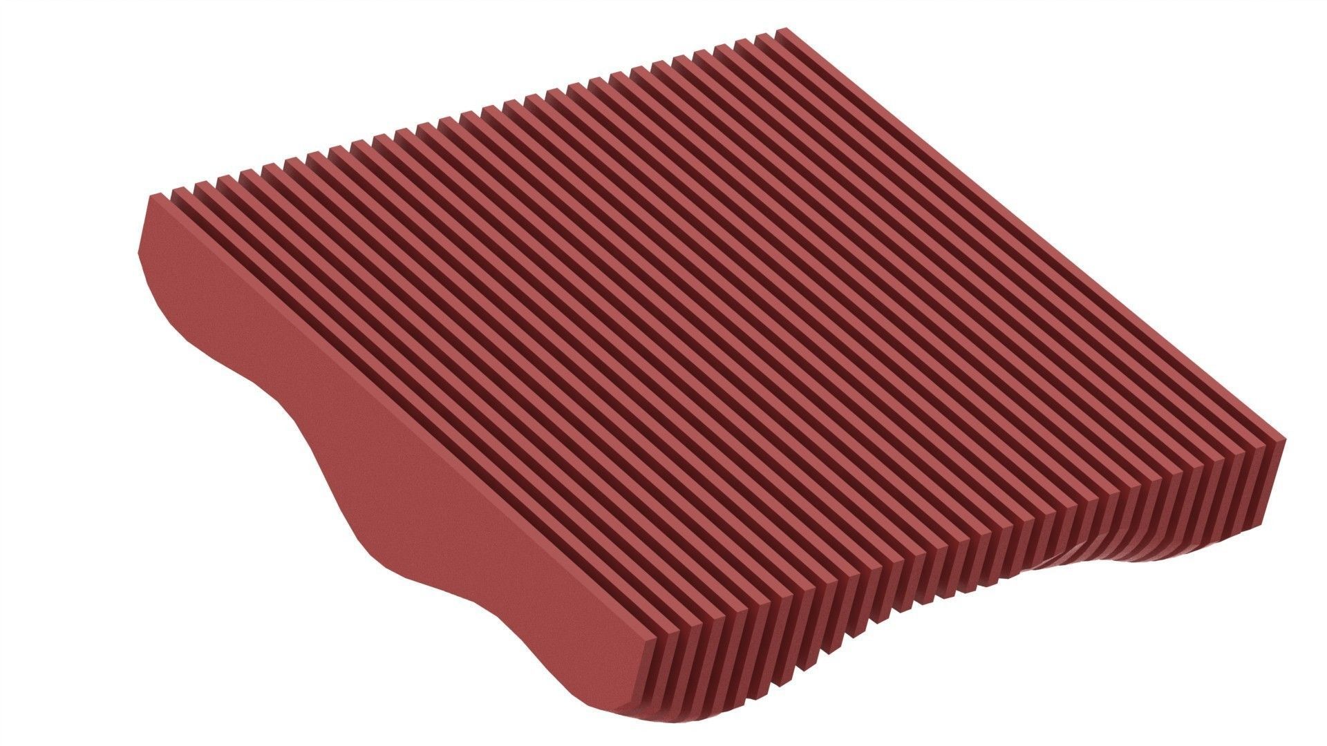 Decorative overlay wave 3D model 3D printable | CGTrader
