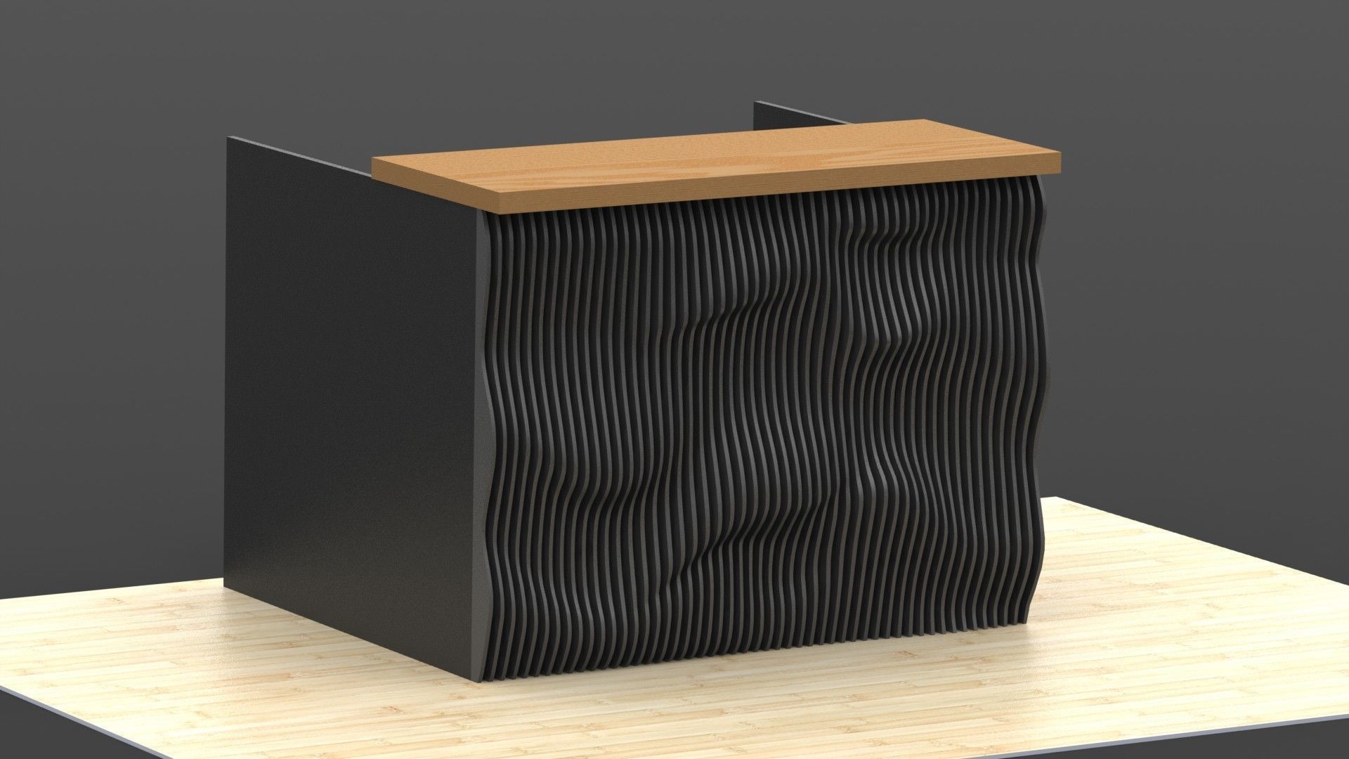 Decorative overlay wave 3D model 3D printable | CGTrader