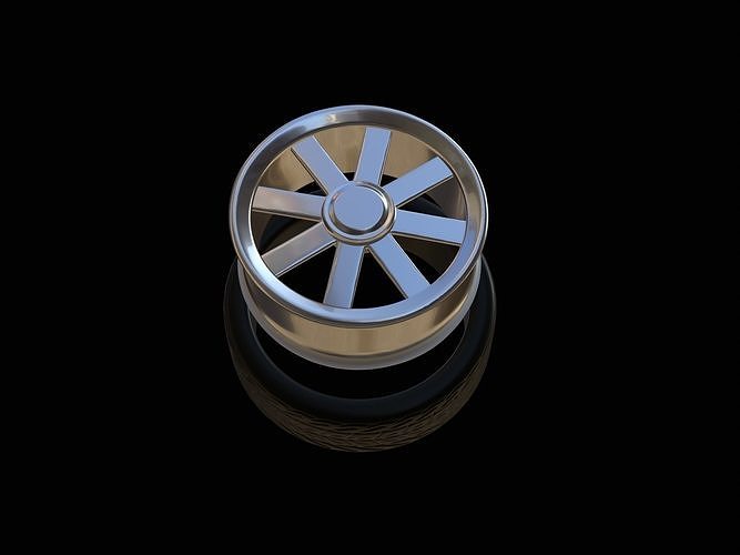 4 PACK WHEELS CUSTOM MODEL CAR RIMS WITH TIRE free 3D model 3D ...
