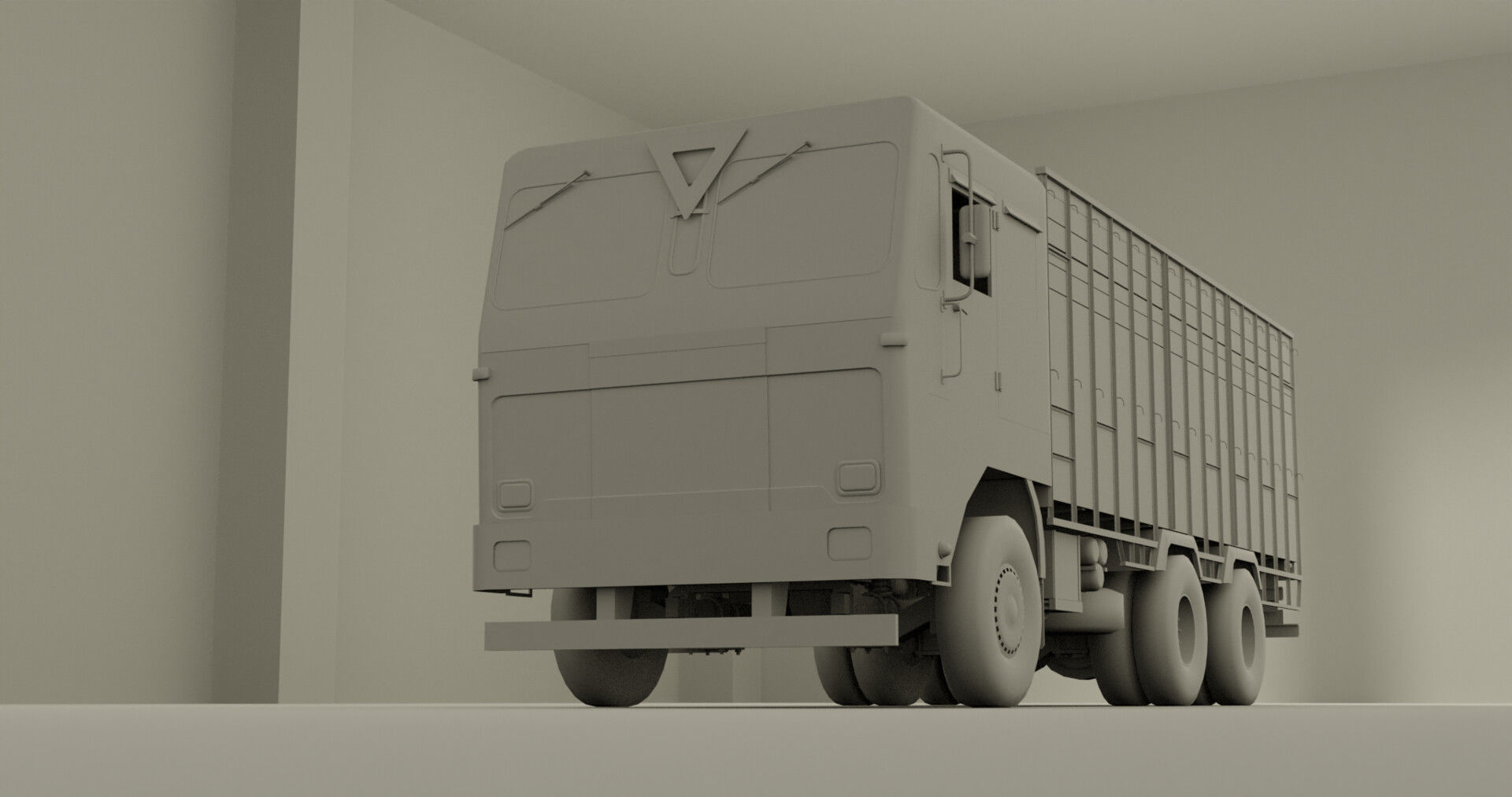 3D model Indian Lorry Heavy carrier truck model VR / AR / low-poly ...
