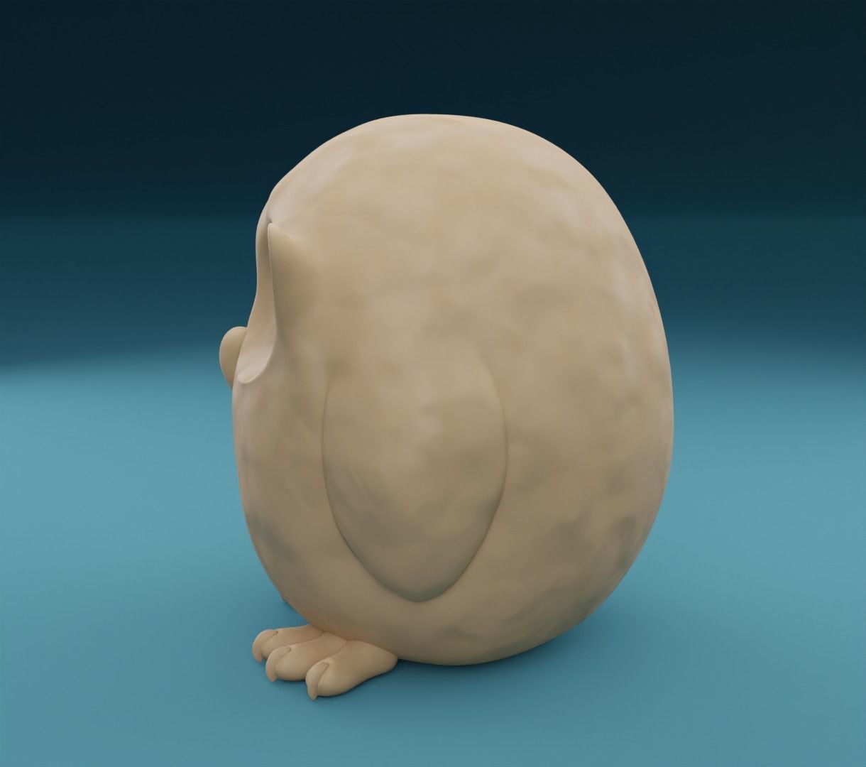 owl figurine 3D model for 3D print sculpting 3D model 3D printable ...