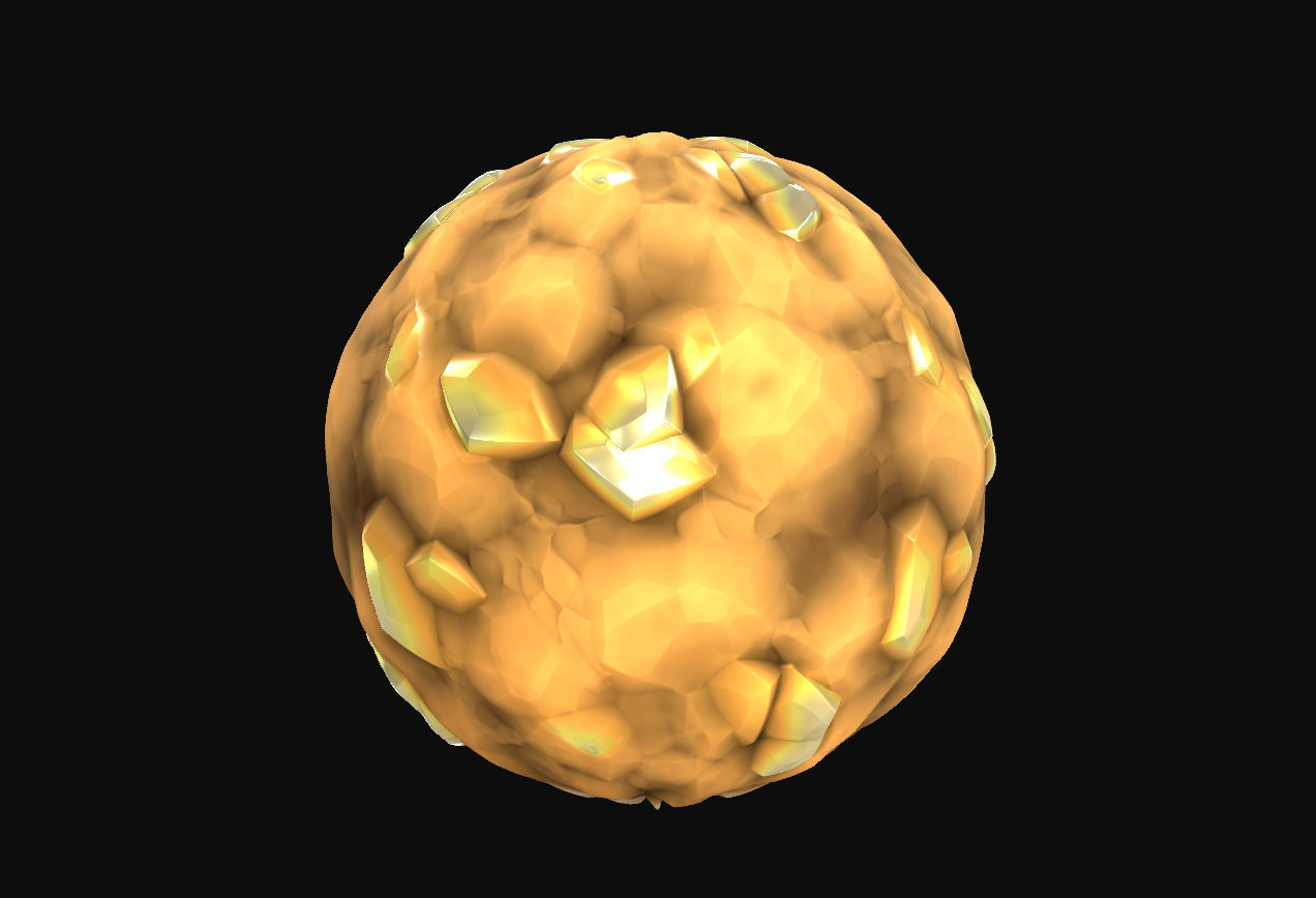 10 Seamless Stylized Minerals and Ores PBR Materials - Set 1 - Texture ...