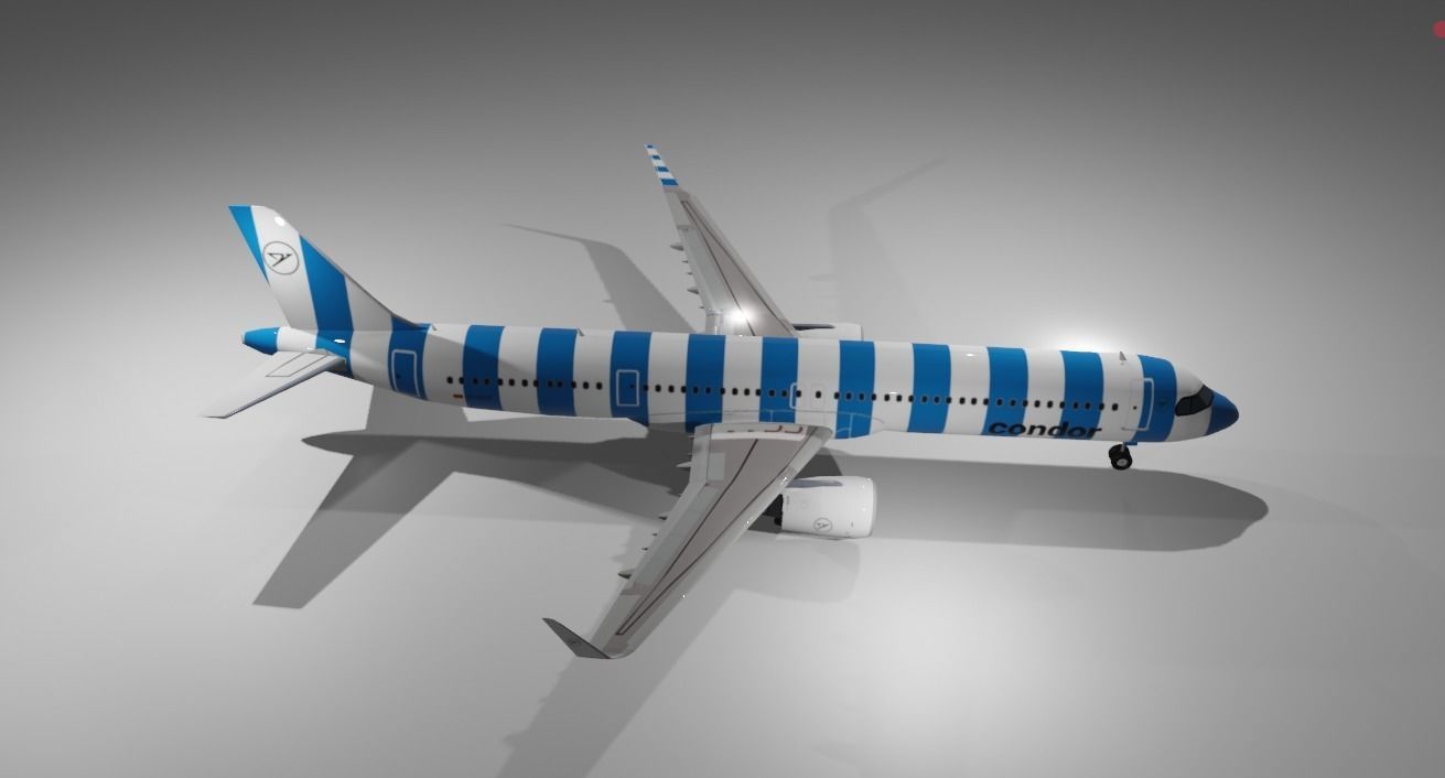 3D model Condor Airlines Airlines airbus a321neo LR 3D Model VR / AR ...