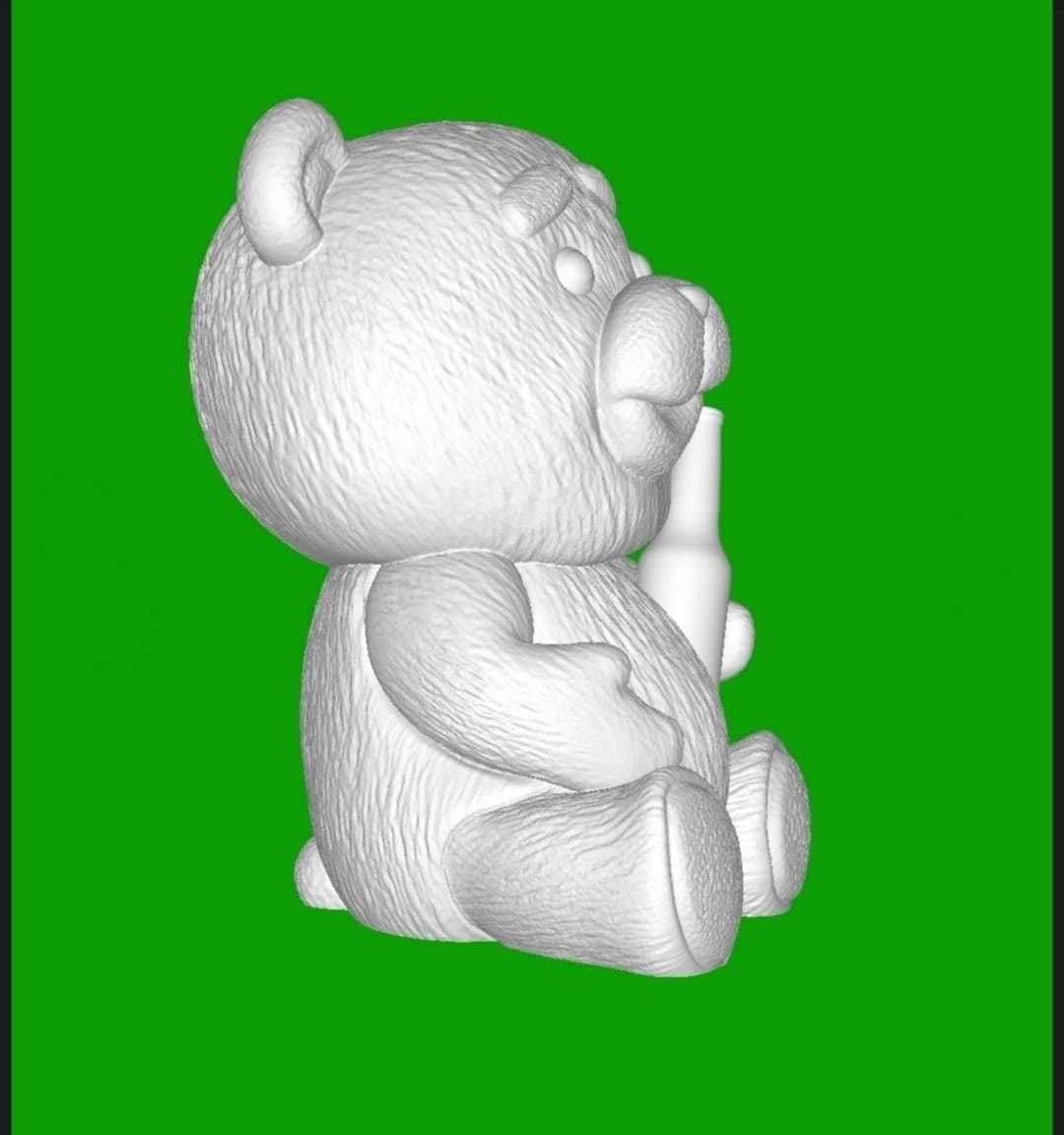 Ted With Beer 3D model 3D printable | CGTrader