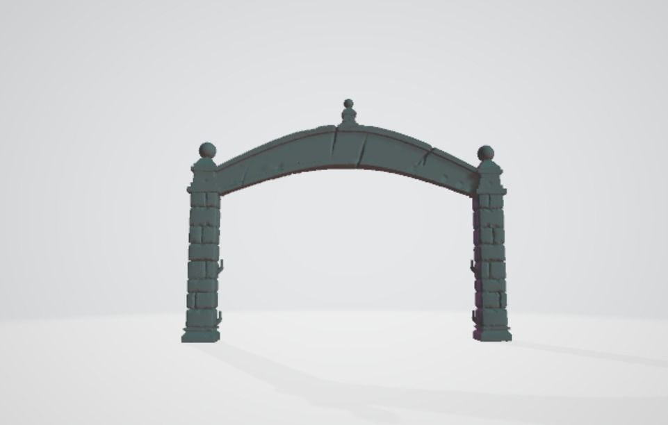 Cemetery Gate 3D Printing Masterpiece 3D model 3D printable | CGTrader