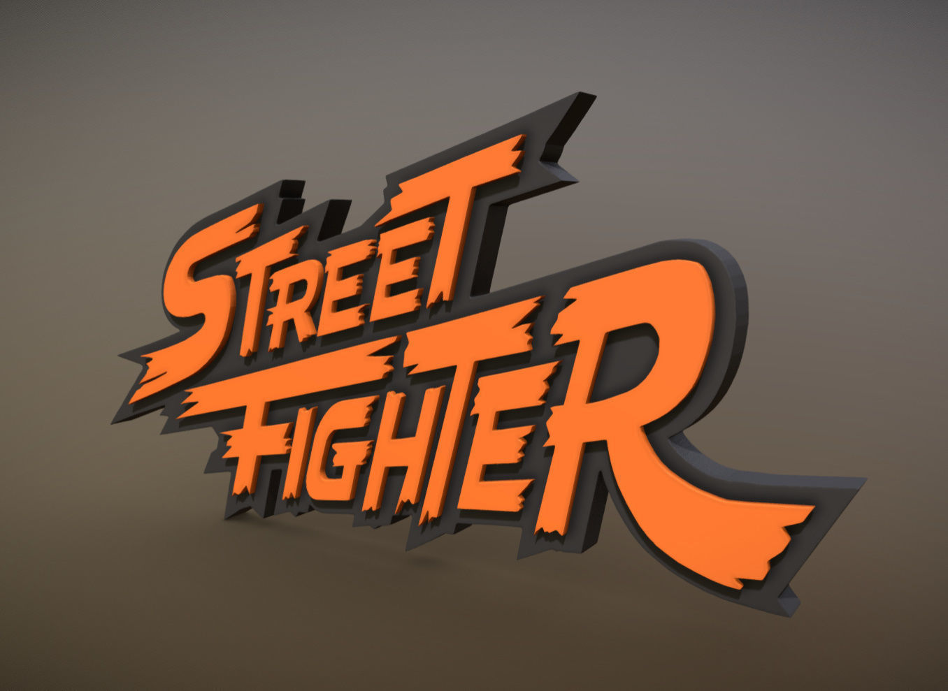 STREET FIGHTER LOGO 3D model 3D printable | CGTrader
