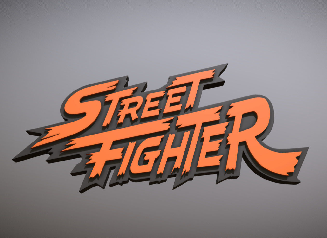 STREET FIGHTER LOGO 3D model 3D printable | CGTrader