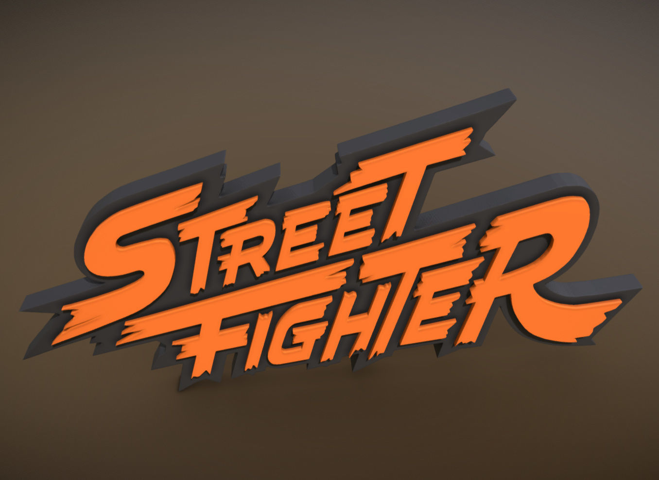 STREET FIGHTER LOGO 3D model 3D printable | CGTrader