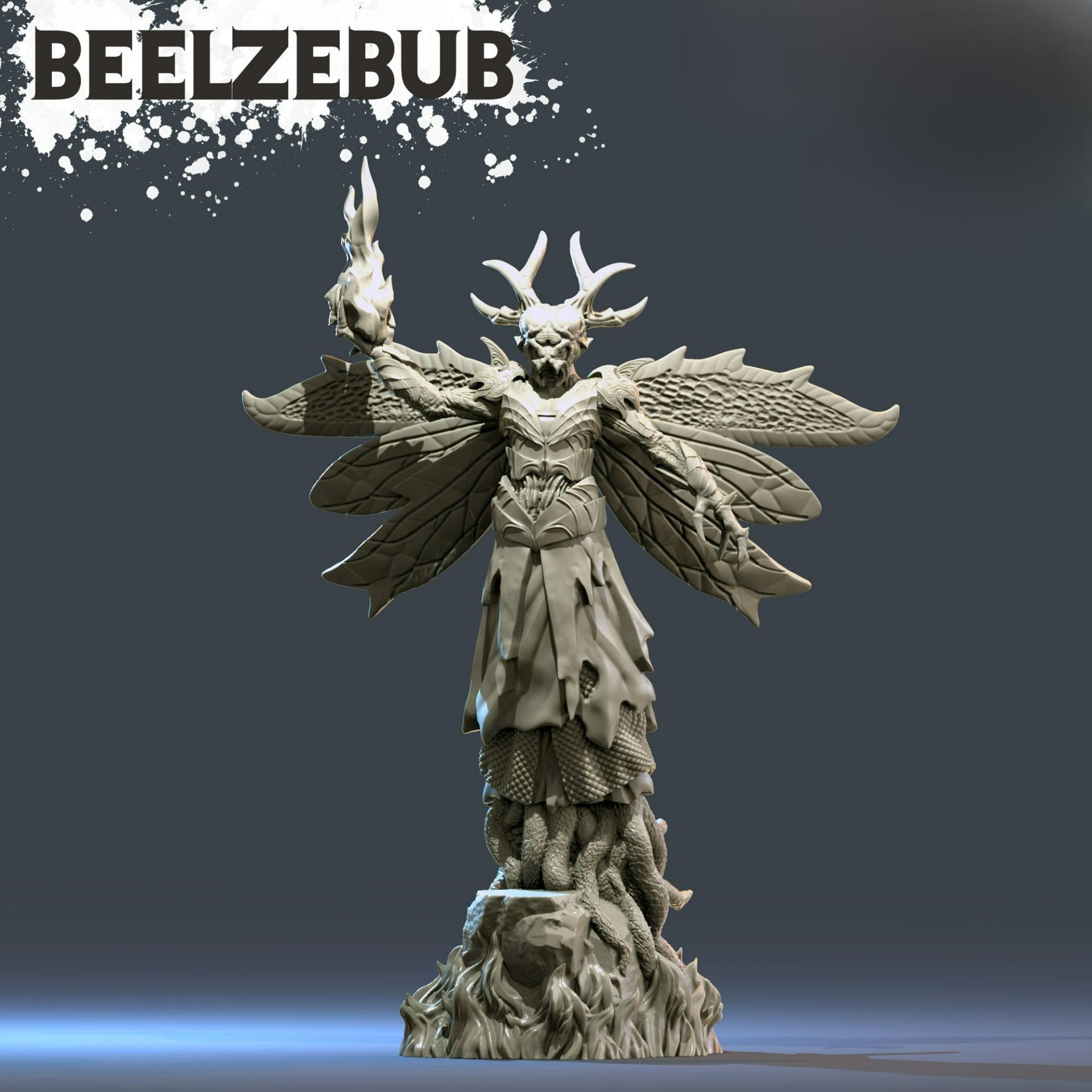 Beelzebub 3D Printed Sculpture 3D model 3D printable | CGTrader